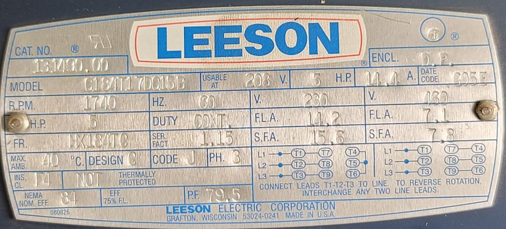 131940.00-LEESON-Dealers Industrial