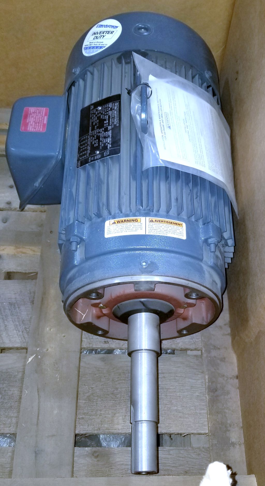 Marathon, M213, 15 HP, 3600 RPM, 208/230/460 Volts, TEFC, 254JP, New ...