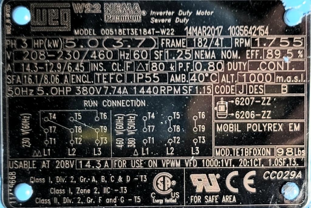 00518ET3E184T-W22--Weg-Dealers Industrial